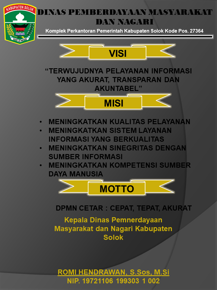 Visi Misi dan Motto Pelayanan